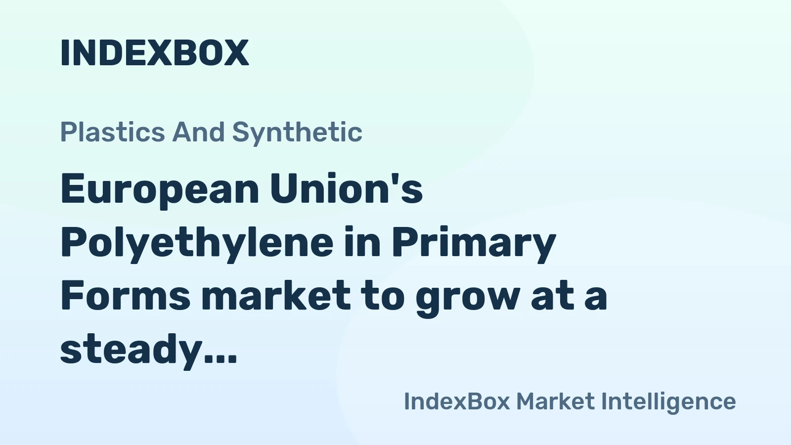 European Union's Polyethylene in Primary Forms market to grow at a steady 2.2% CAGR, reaching $20.3B by 2035, driven by rising demand.