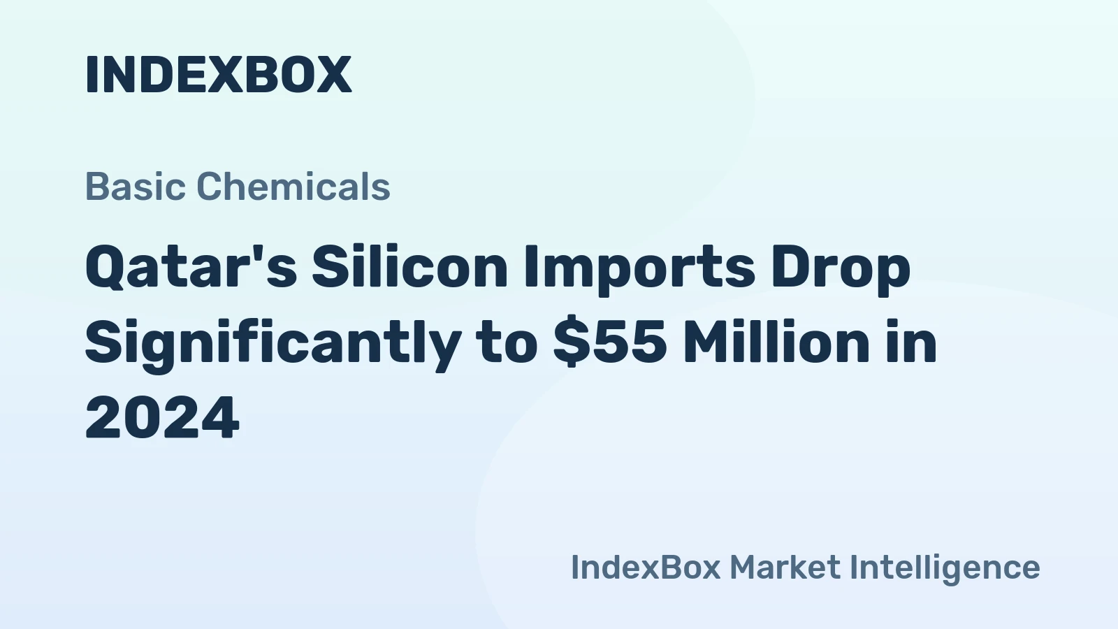 Qatar's Silicon Imports Drop Significantly to $55 Million in 2024