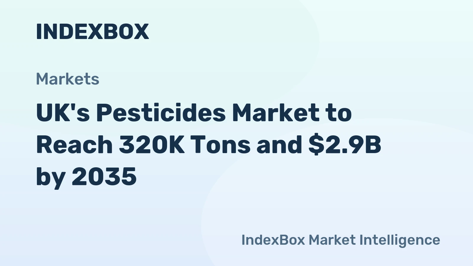 UK's Pesticides Market to Reach 320K Tons and $2.9B by 2035