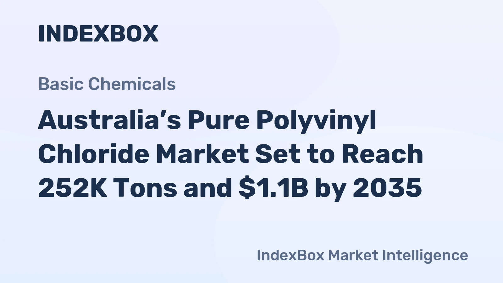 Australia’s Pure Polyvinyl Chloride Market Set to Reach 252K Tons and $1.1B by 2035