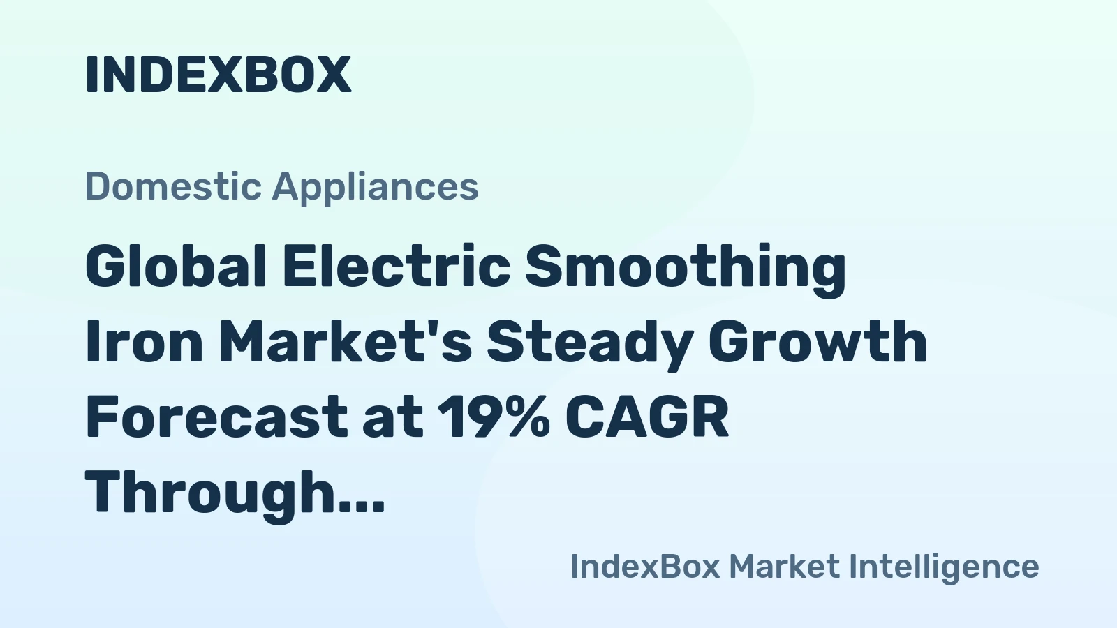 Global Electric Smoothing Iron Market's Steady Growth Forecast at 19% CAGR Through 2035