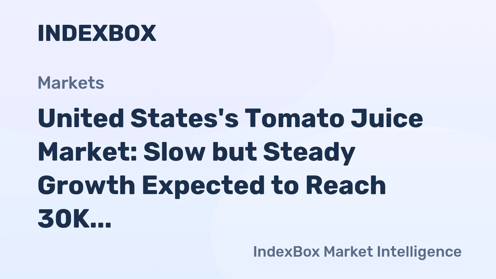 United States's Tomato Juice Market: Slow but Steady Growth Expected to Reach 30K tons and $36M by 2035