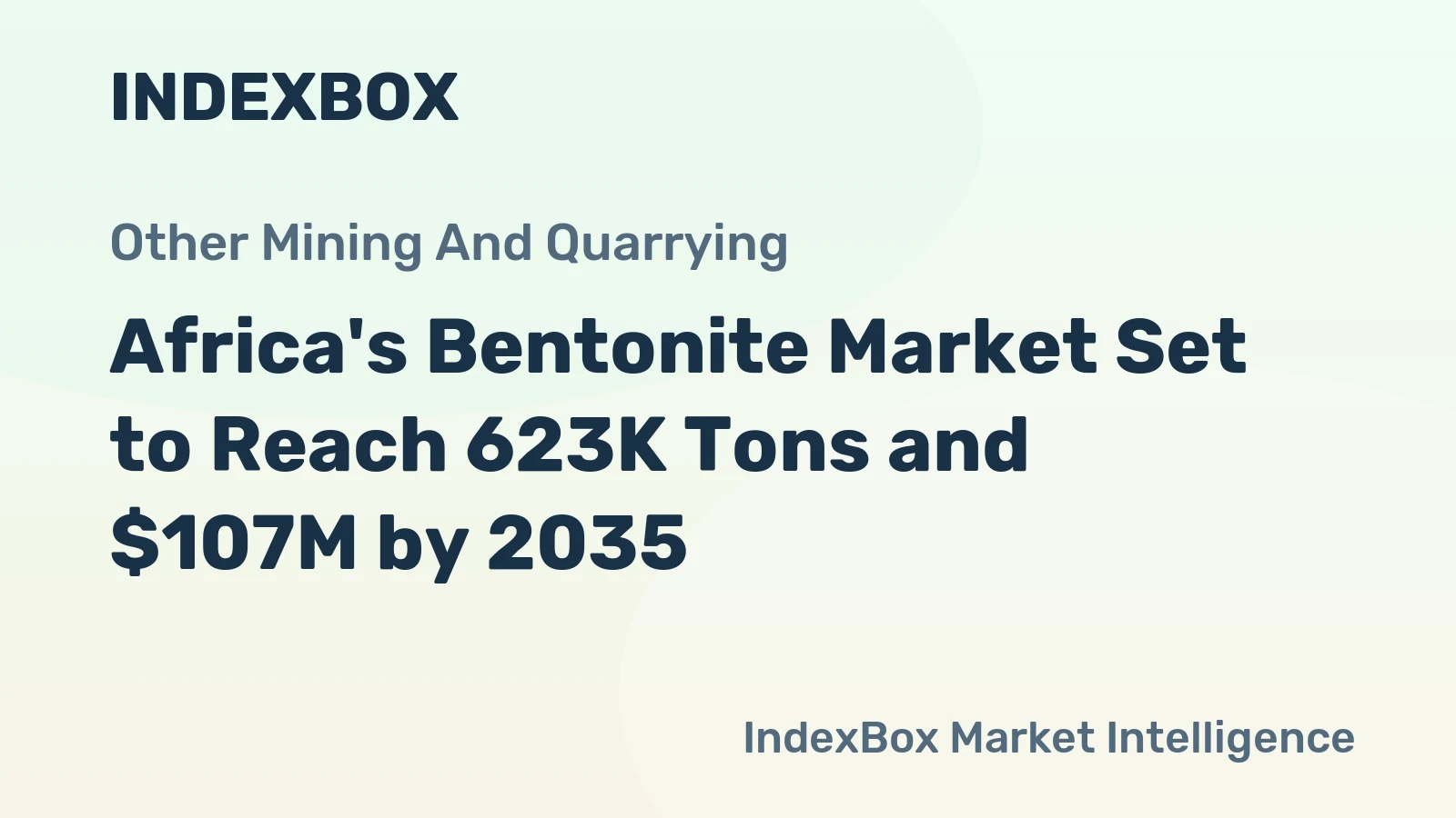 Africa's Bentonite Market Set to Reach 623K Tons and $107M by 2035