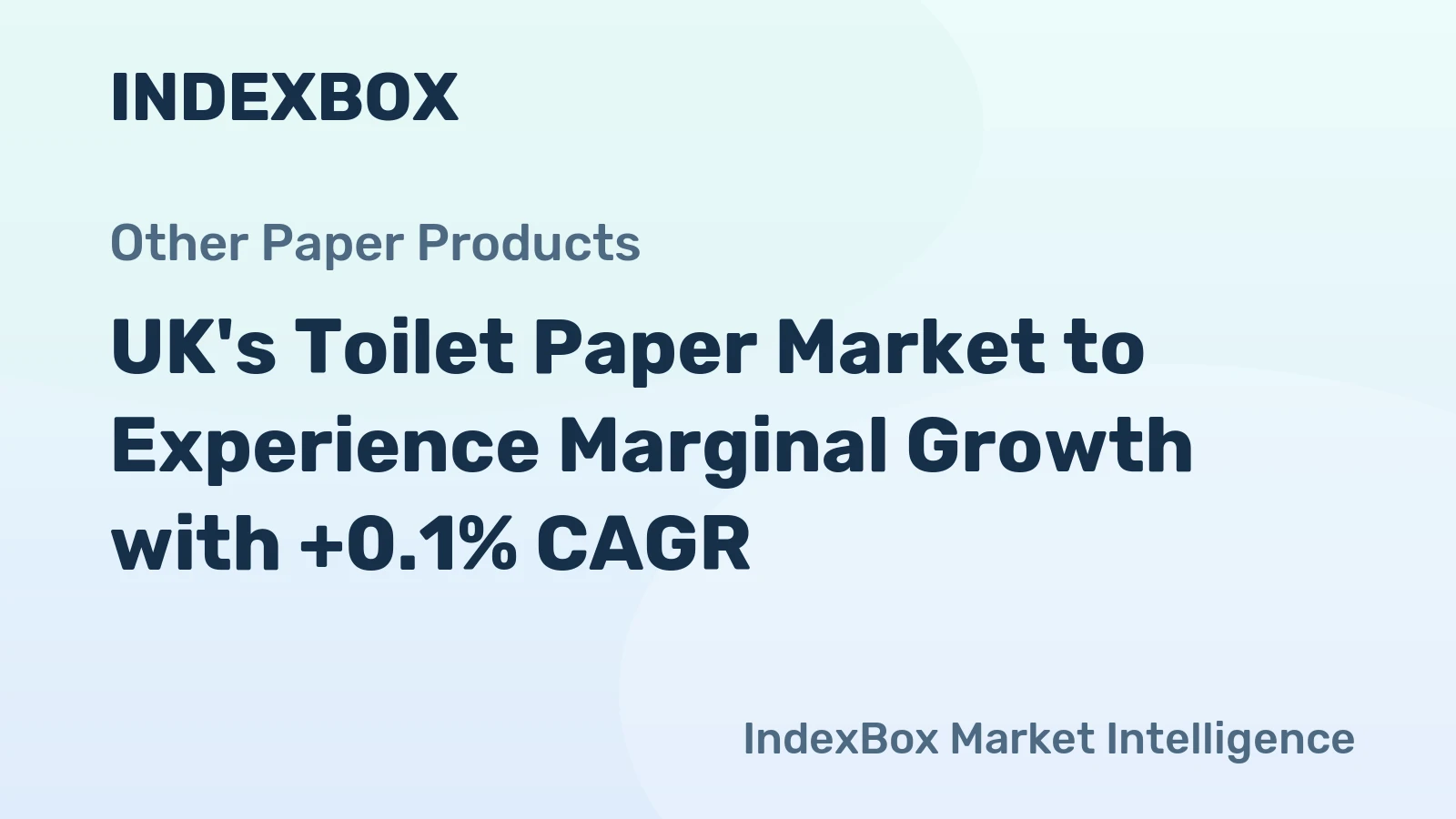 UK's Toilet Paper Market to Experience Marginal Growth with +0.1% CAGR