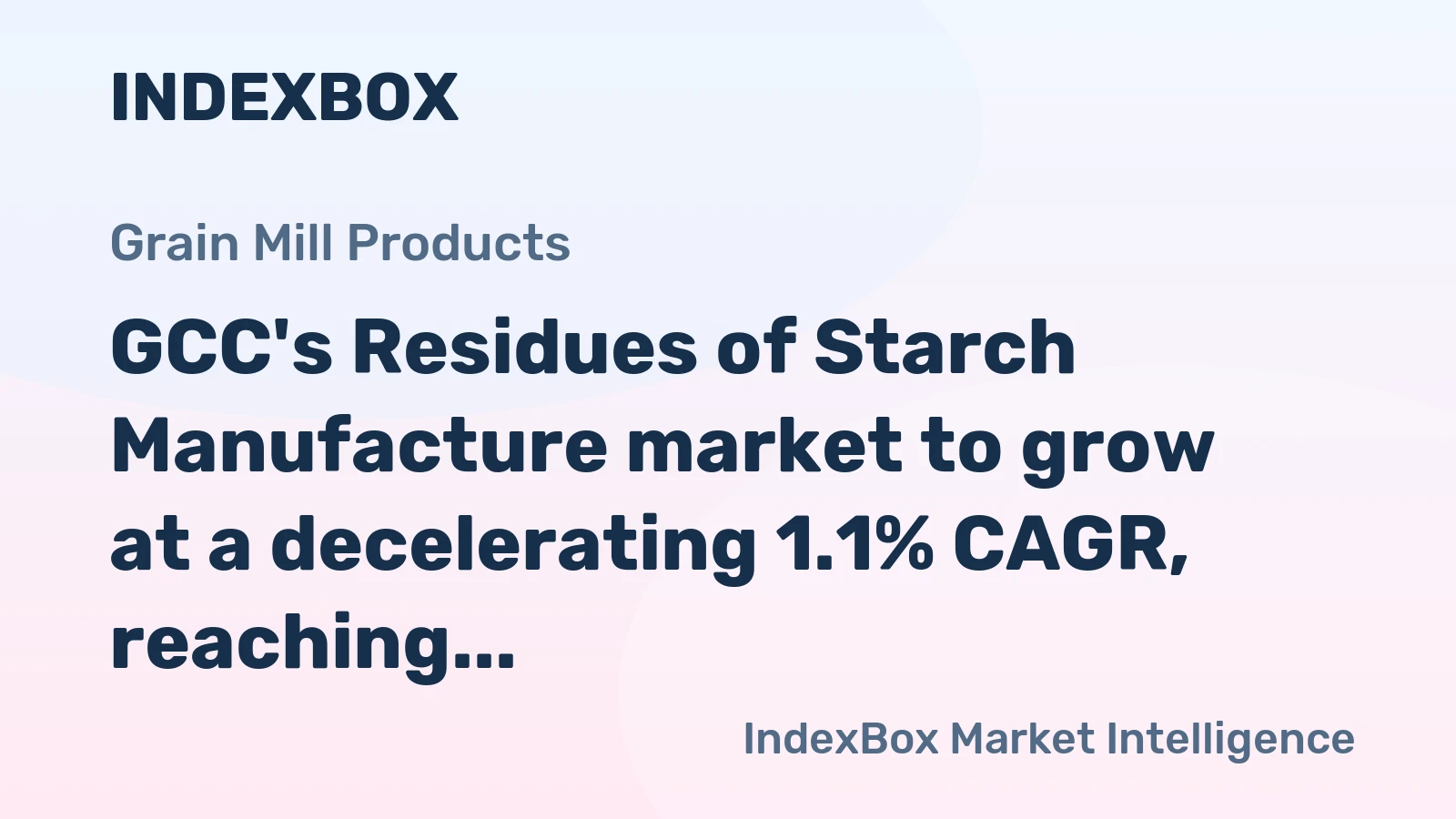 GCC's Residues of Starch Manufacture market to grow at a decelerating 1.1% CAGR, reaching 877K tons by 2035.