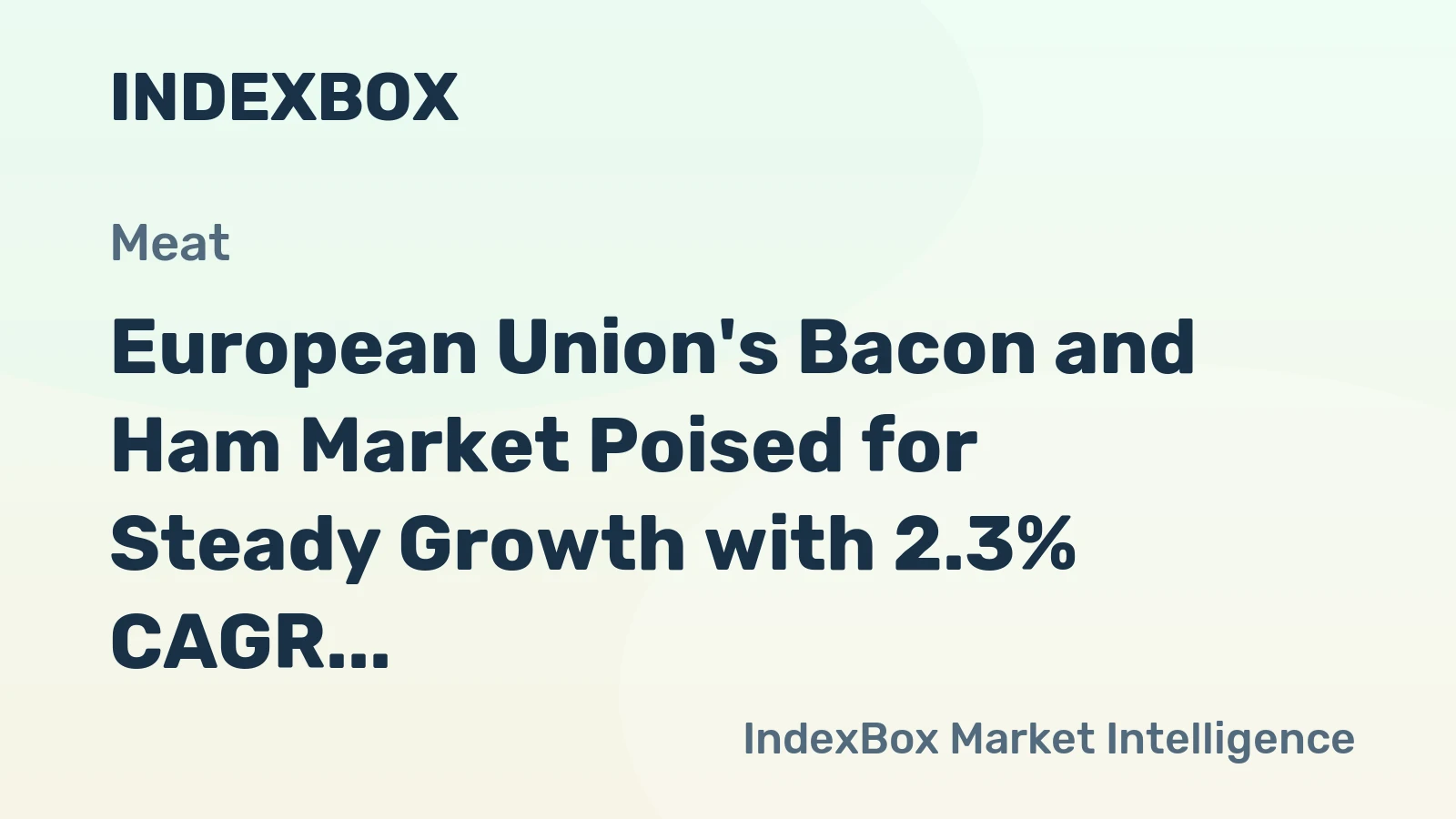 European Union's Bacon and Ham Market Poised for Steady Growth with 2.3% CAGR in Value Through 2035