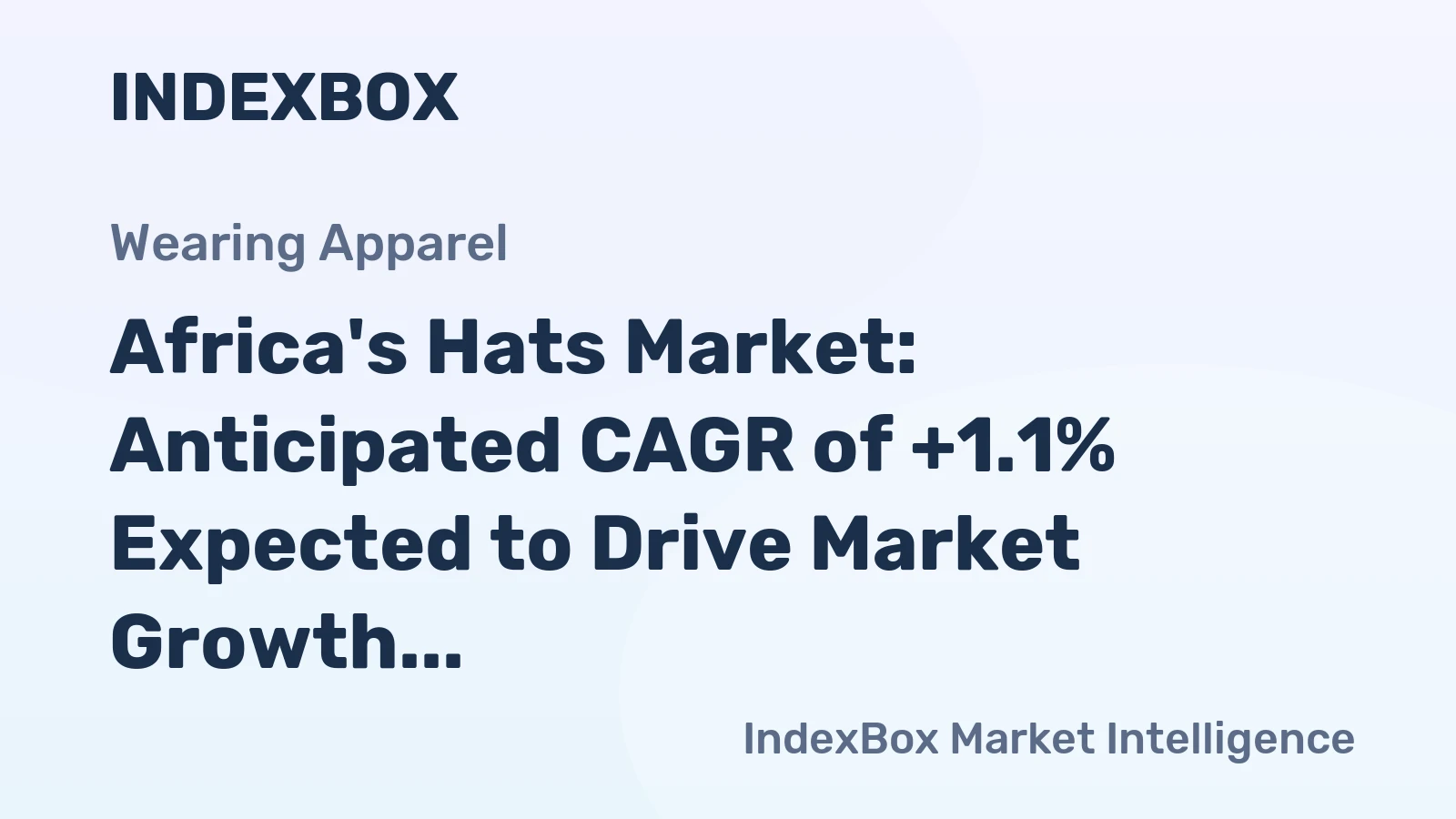 Africa's Hats Market: Anticipated CAGR of +1.1% Expected to Drive Market Growth Over Next Decade