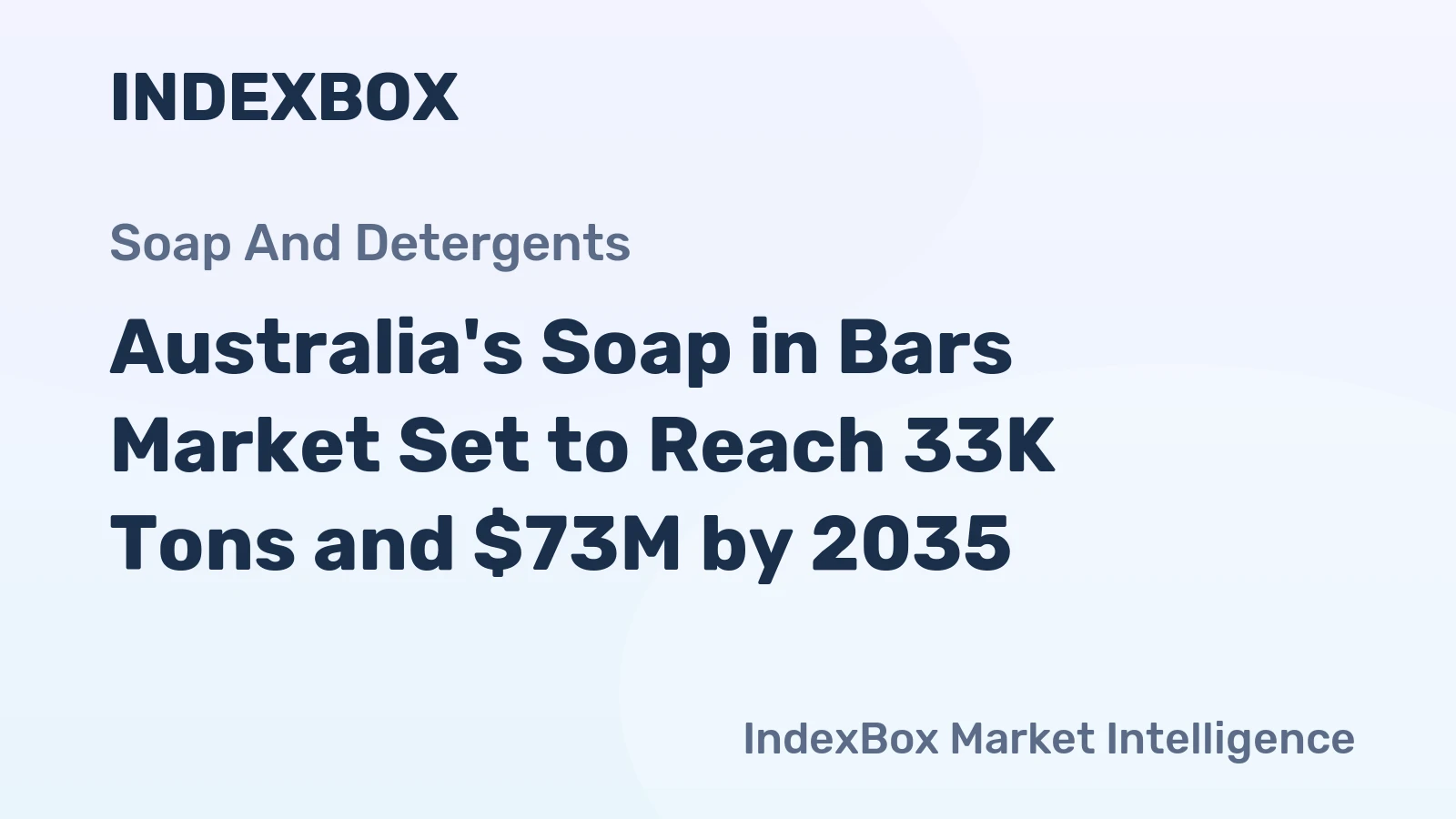 Australia's Soap in Bars Market Set to Reach 33K Tons and $73M by 2035