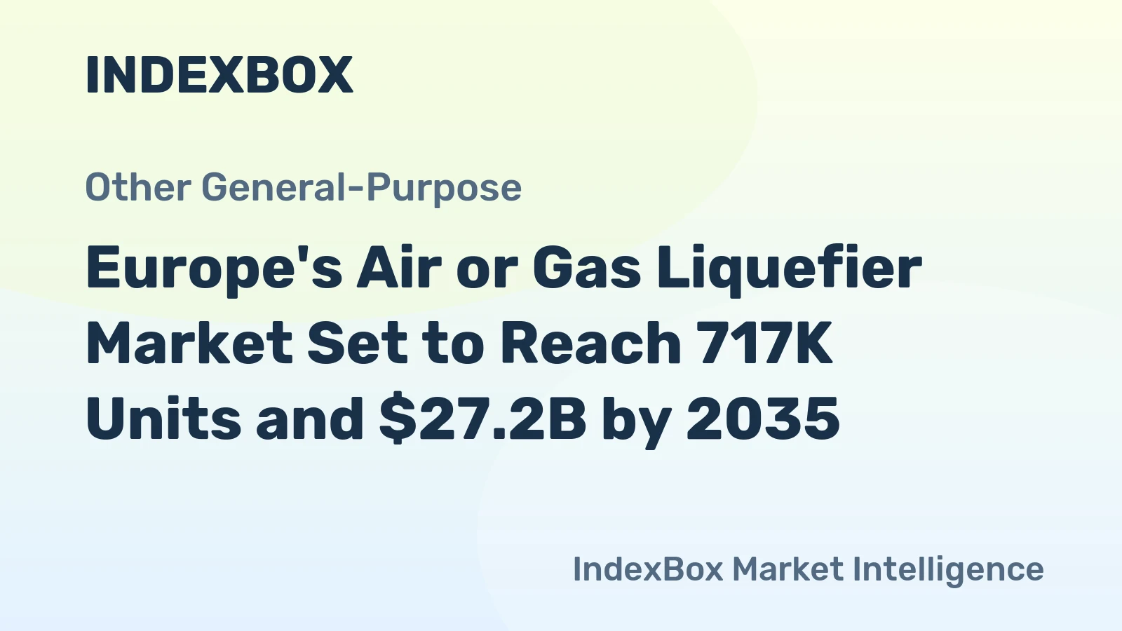 Europe's Air or Gas Liquefier Market Set to Reach 717K Units and $27.2B by 2035
