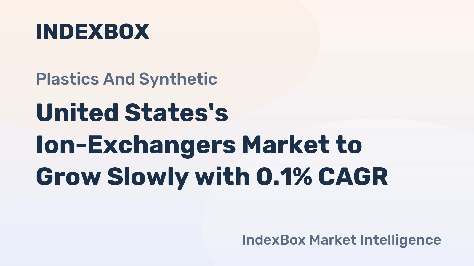 United States's Ion-Exchangers Market to Grow Slowly with 0.1% CAGR