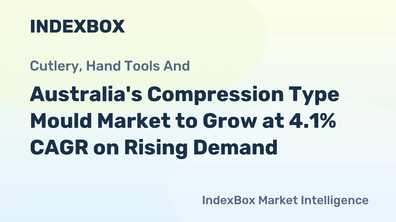Australia's Compression Type Mould Market to Grow at 4.1% CAGR on Rising Demand
