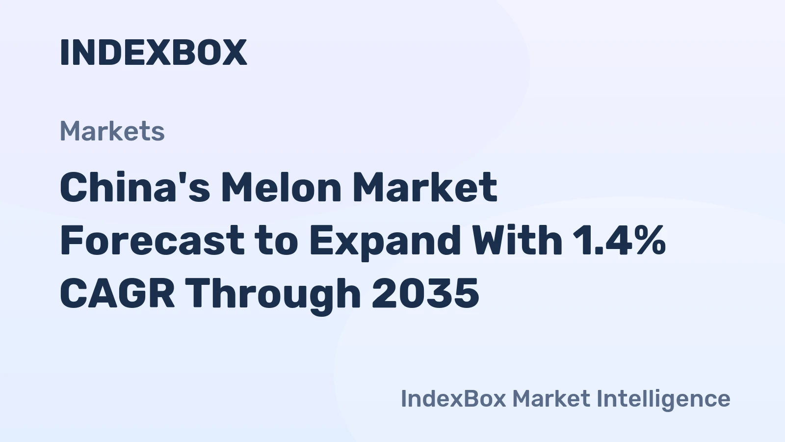 China's Melon Market Forecast to Expand With 1.4% CAGR Through 2035