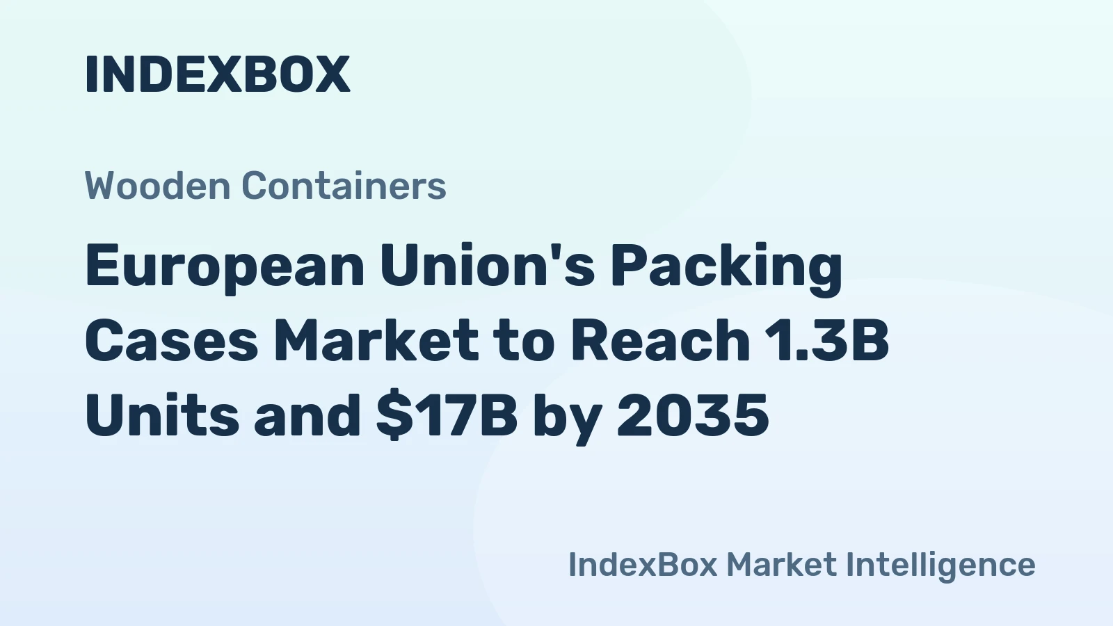 European Union's Packing Cases Market to Reach 1.3B Units and $17B by 2035
