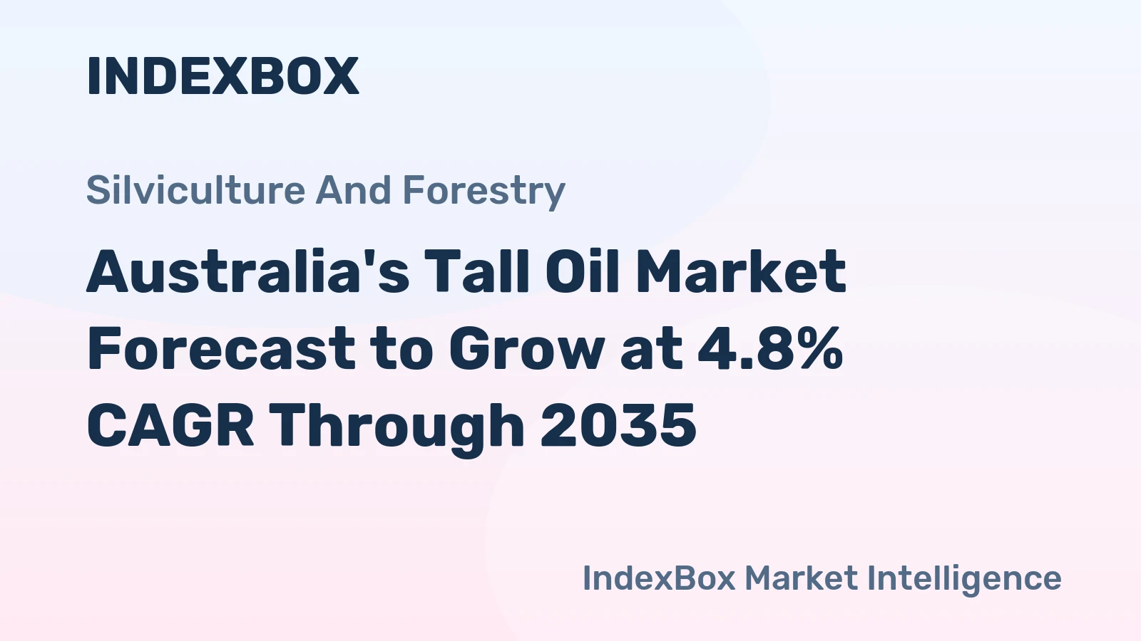 Australia's Tall Oil Market Forecast to Grow at 4.8% CAGR Through 2035