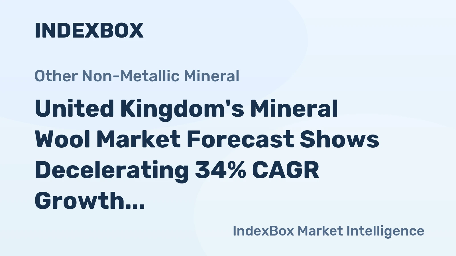 United Kingdom's Mineral Wool Market Forecast Shows Decelerating 34% CAGR Growth Through 2035