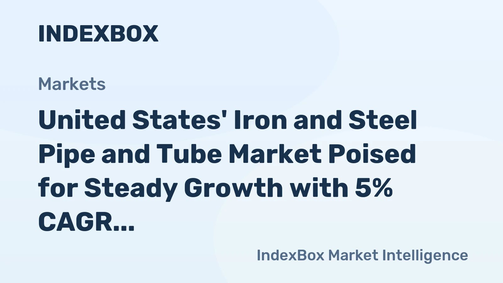 United States' Iron and Steel Pipe and Tube Market Poised for Steady Growth with 5% CAGR in Value Through 2035