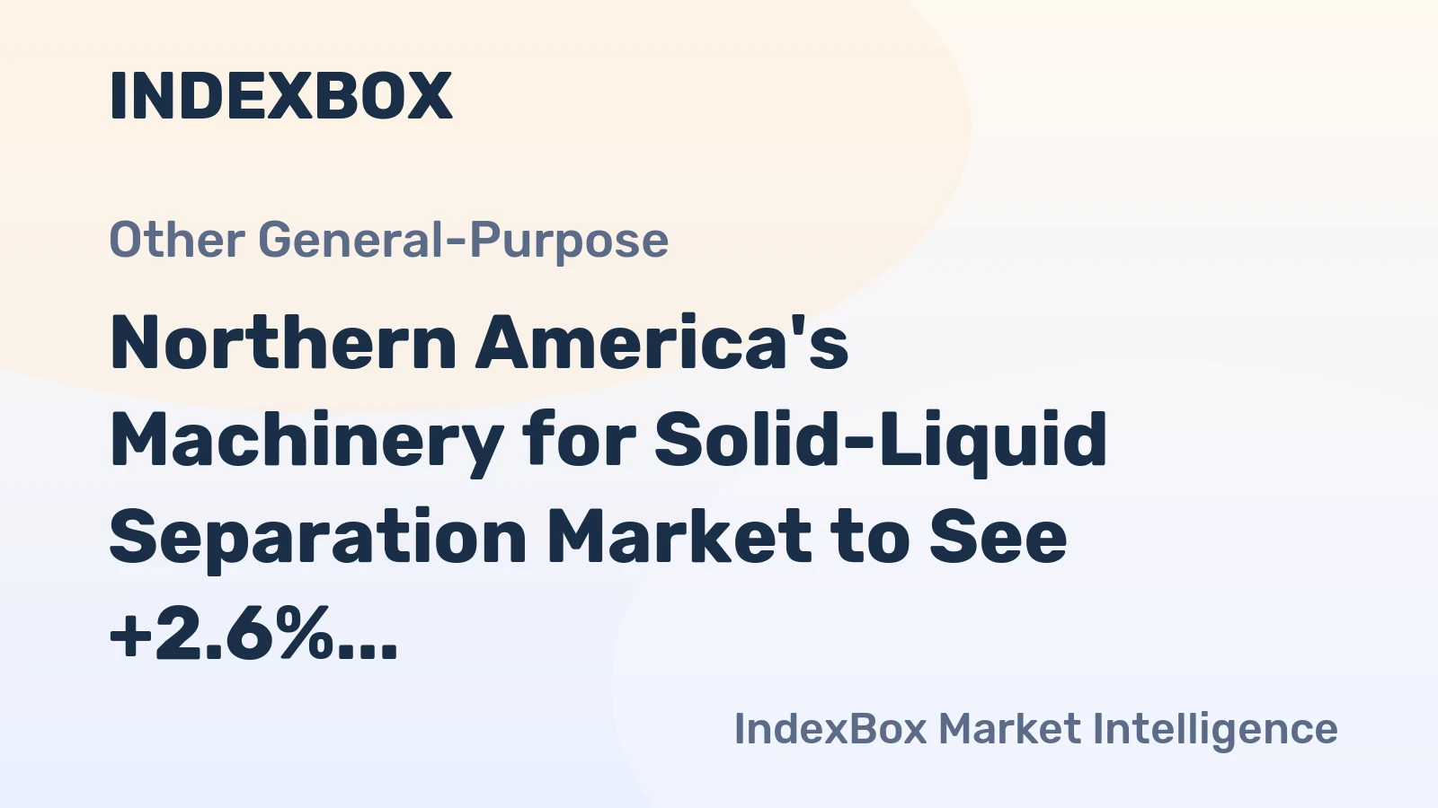 Northern America's Machinery for Solid-Liquid Separation Market to See +2.6% CAGR Growth Until 2035