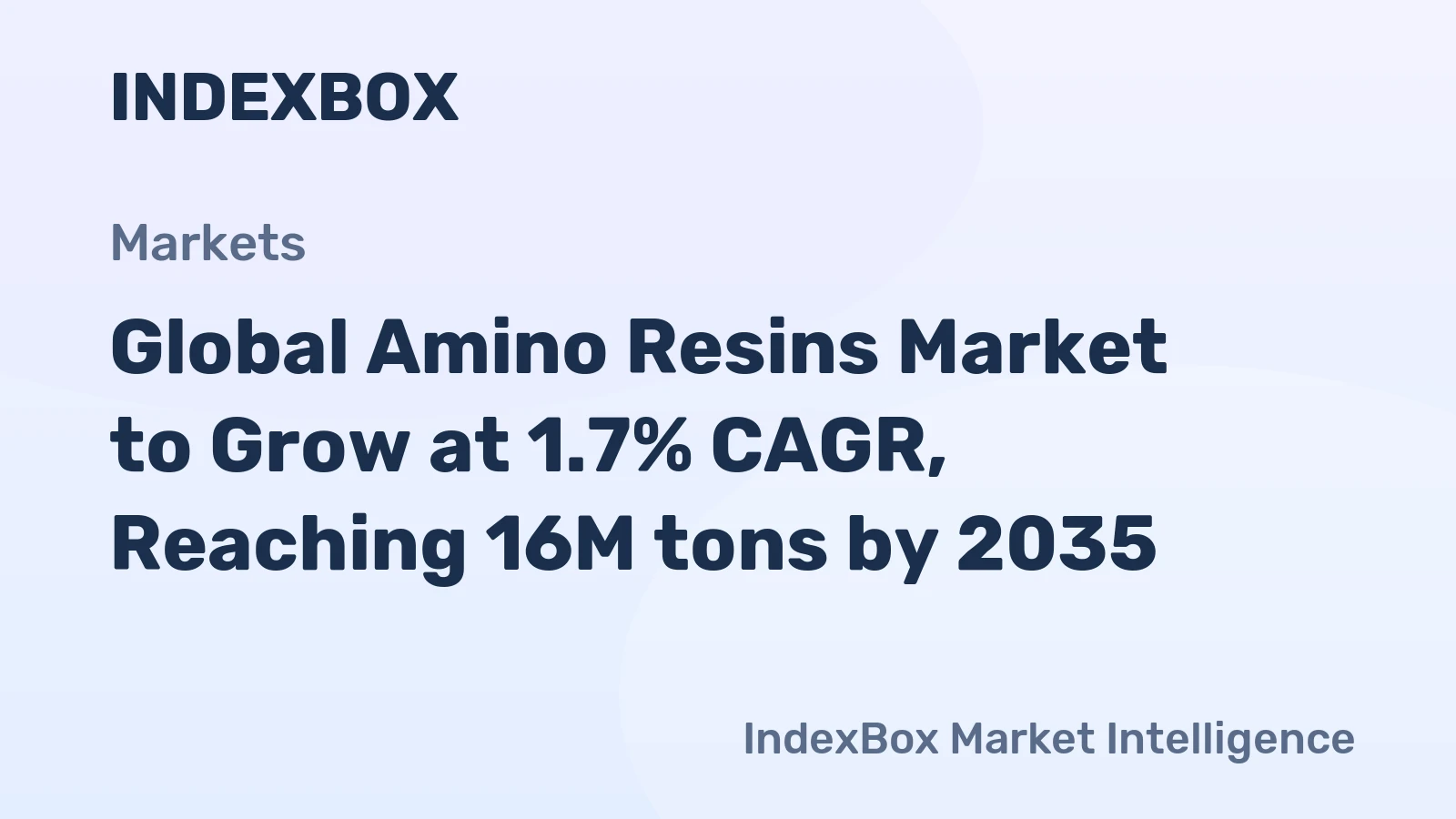 Global Amino Resins Market to Grow at 1.7% CAGR, Reaching 16M tons by 2035