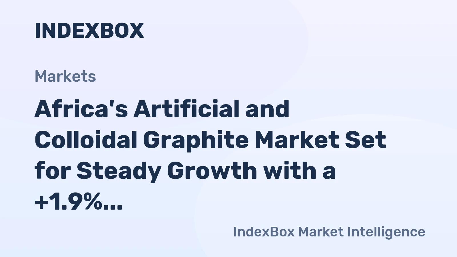 Africa's Artificial and Colloidal Graphite Market Set for Steady Growth with a +1.9% CAGR in Value Through 2035