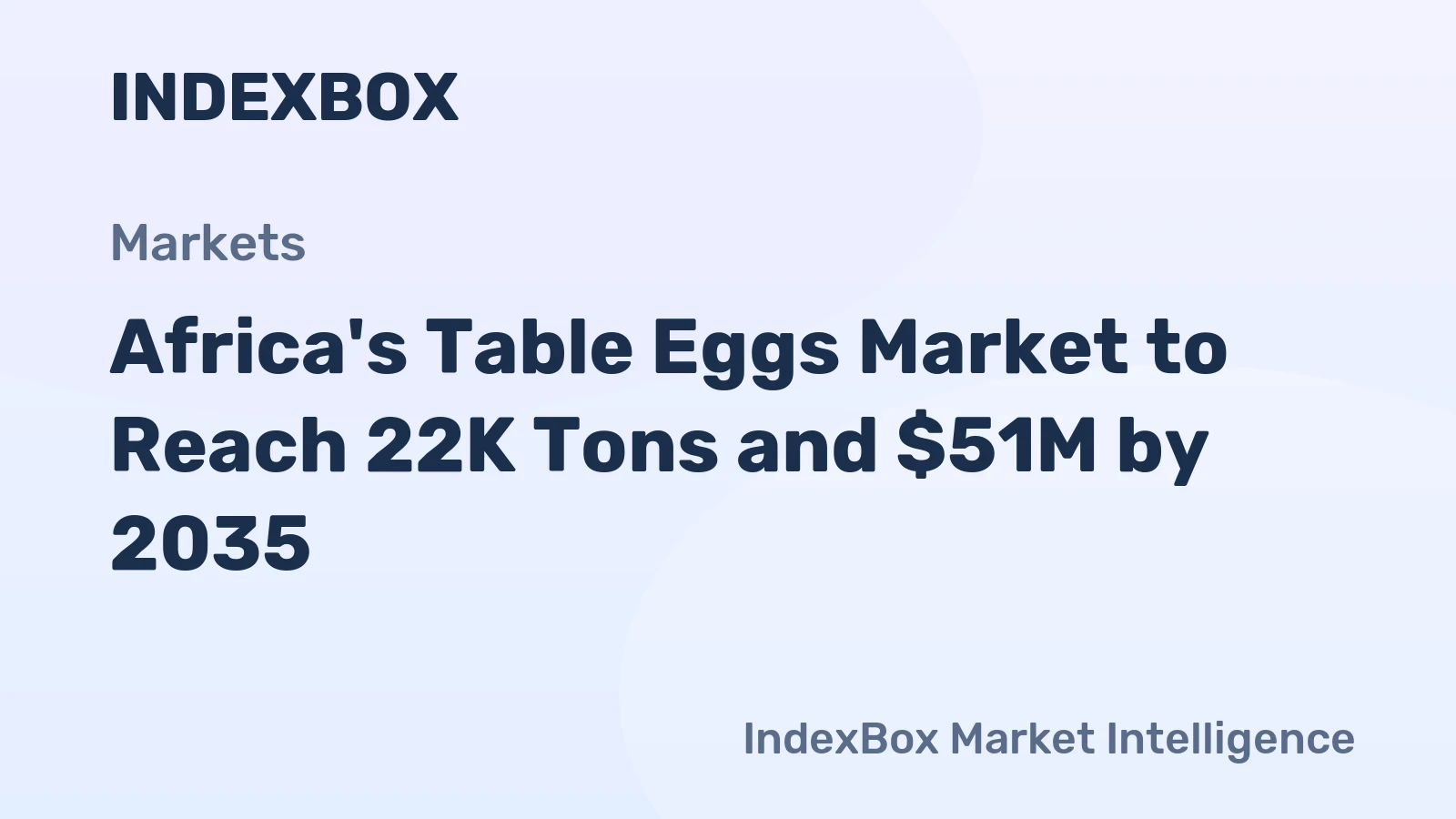Africa's Table Eggs Market to Reach 22K Tons and $51M by 2035