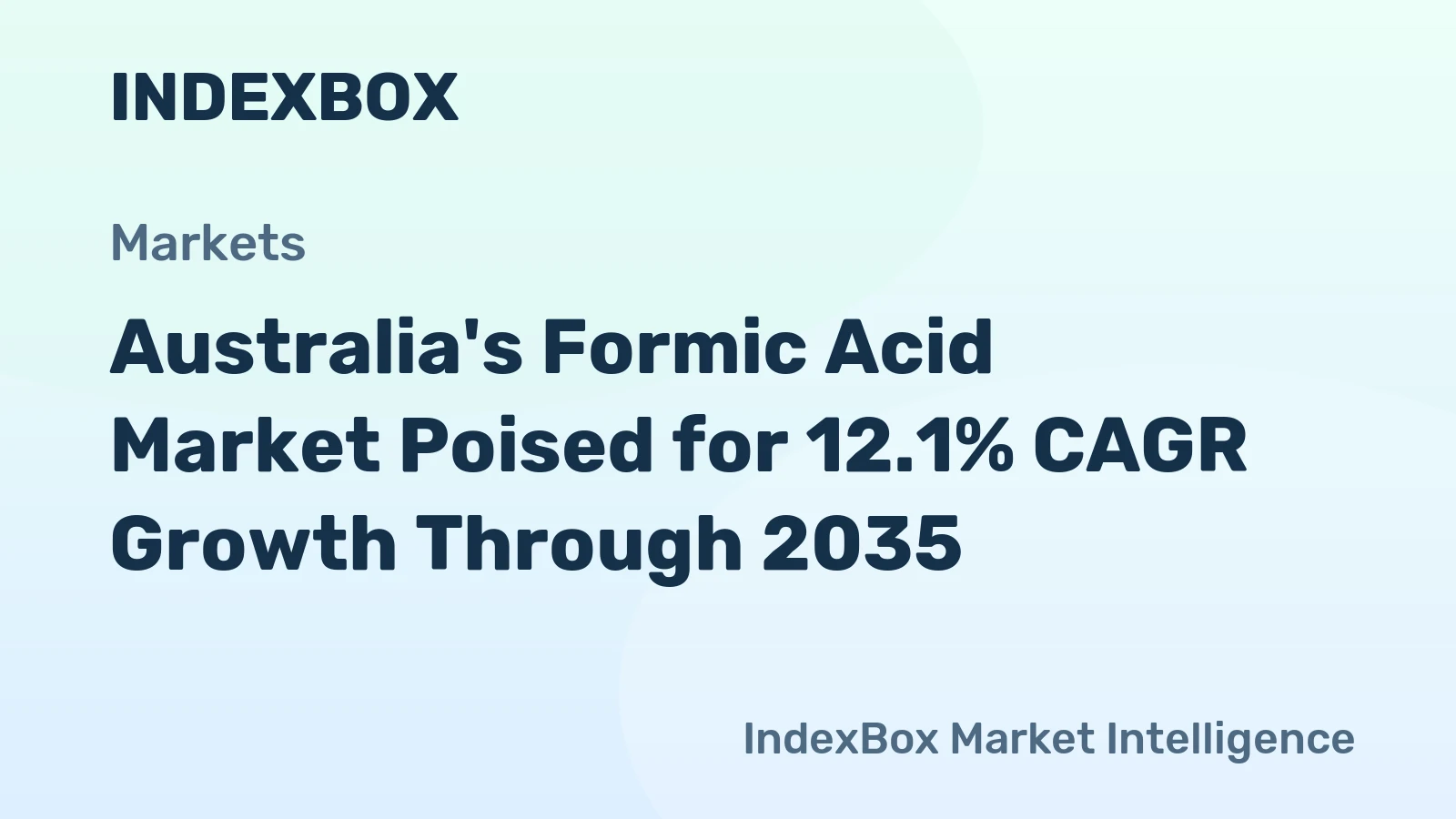 Australia's Formic Acid Market Poised for 12.1% CAGR Growth Through 2035
