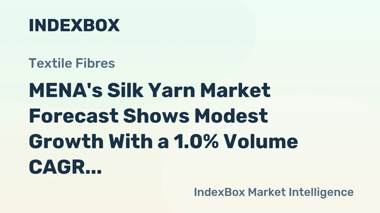 MENA's Silk Yarn Market Forecast Shows Modest Growth With a 1.0% Volume CAGR Through 2035