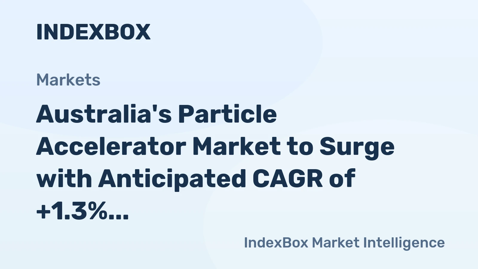 Australia's Particle Accelerator Market to Surge with Anticipated CAGR of +1.3% in Volume and +2.8% in Value by 2035