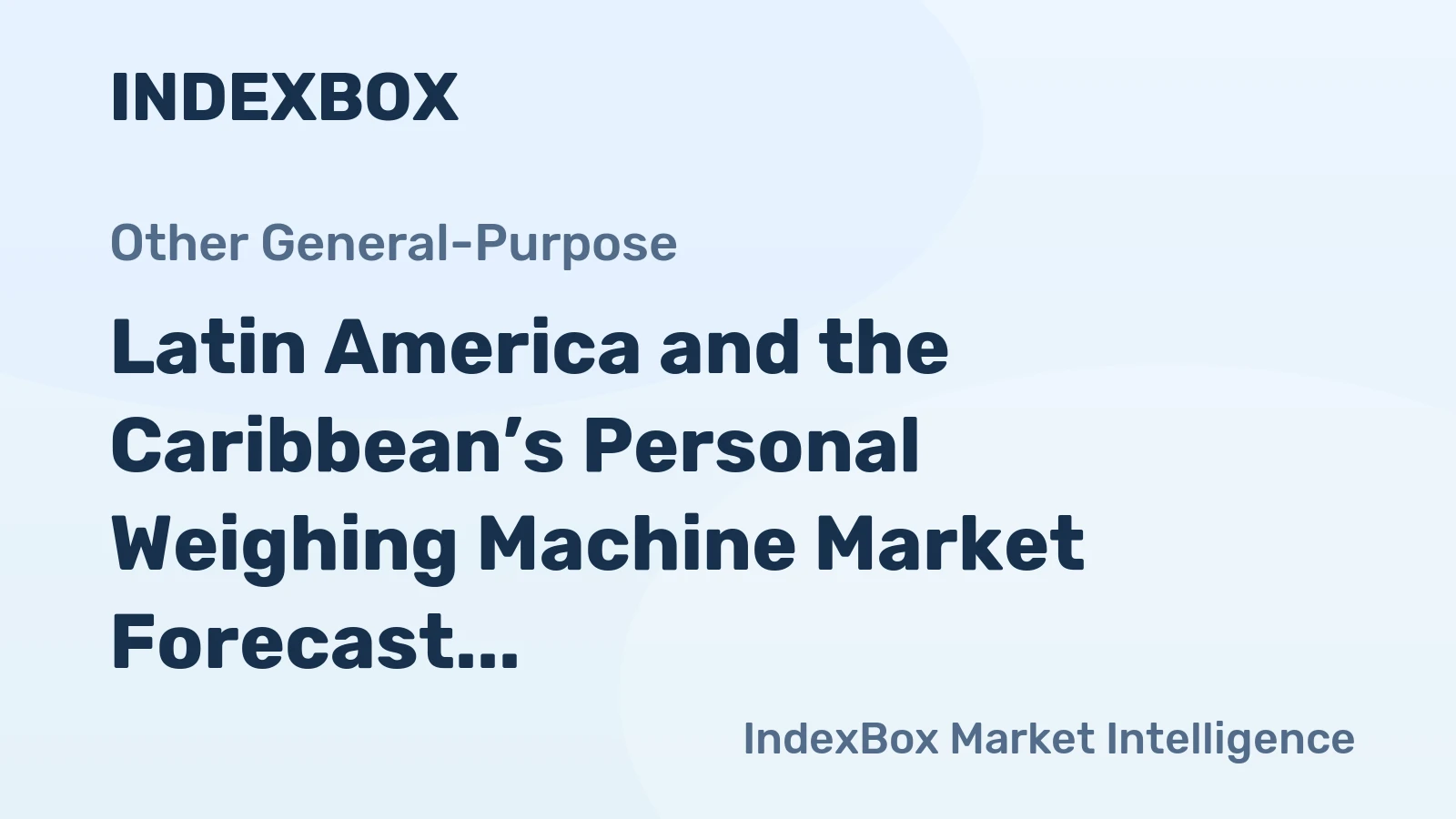 Latin America and the Caribbean’s Personal Weighing Machine Market Forecast to Expand at 1.4% CAGR Through 2035