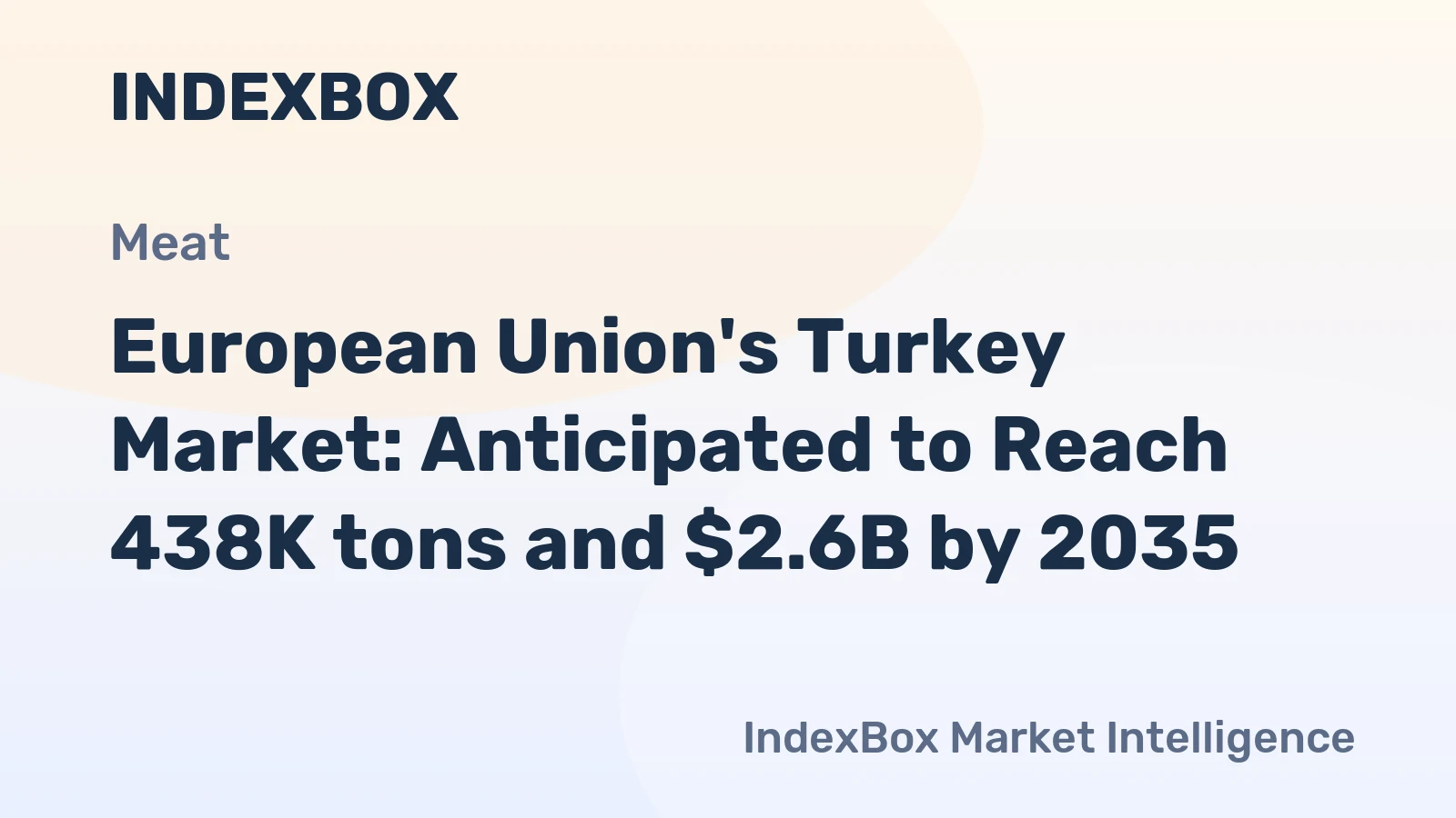 European Union's Turkey Market: Anticipated to Reach 438K tons and $2.6B by 2035