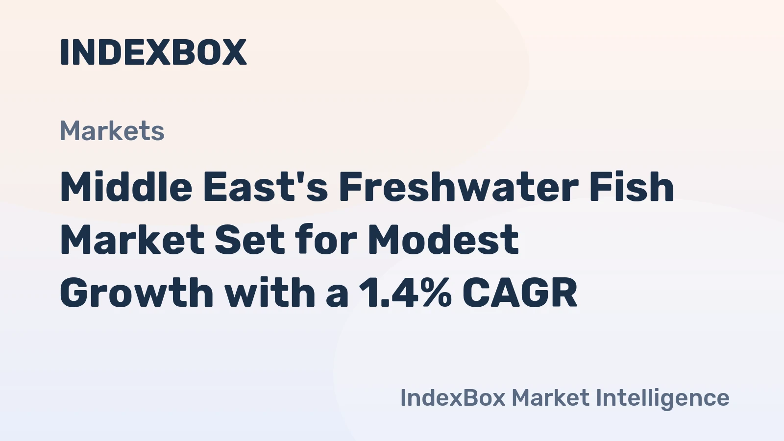 Middle East's Freshwater Fish Market Set for Modest Growth with a 1.4% CAGR
