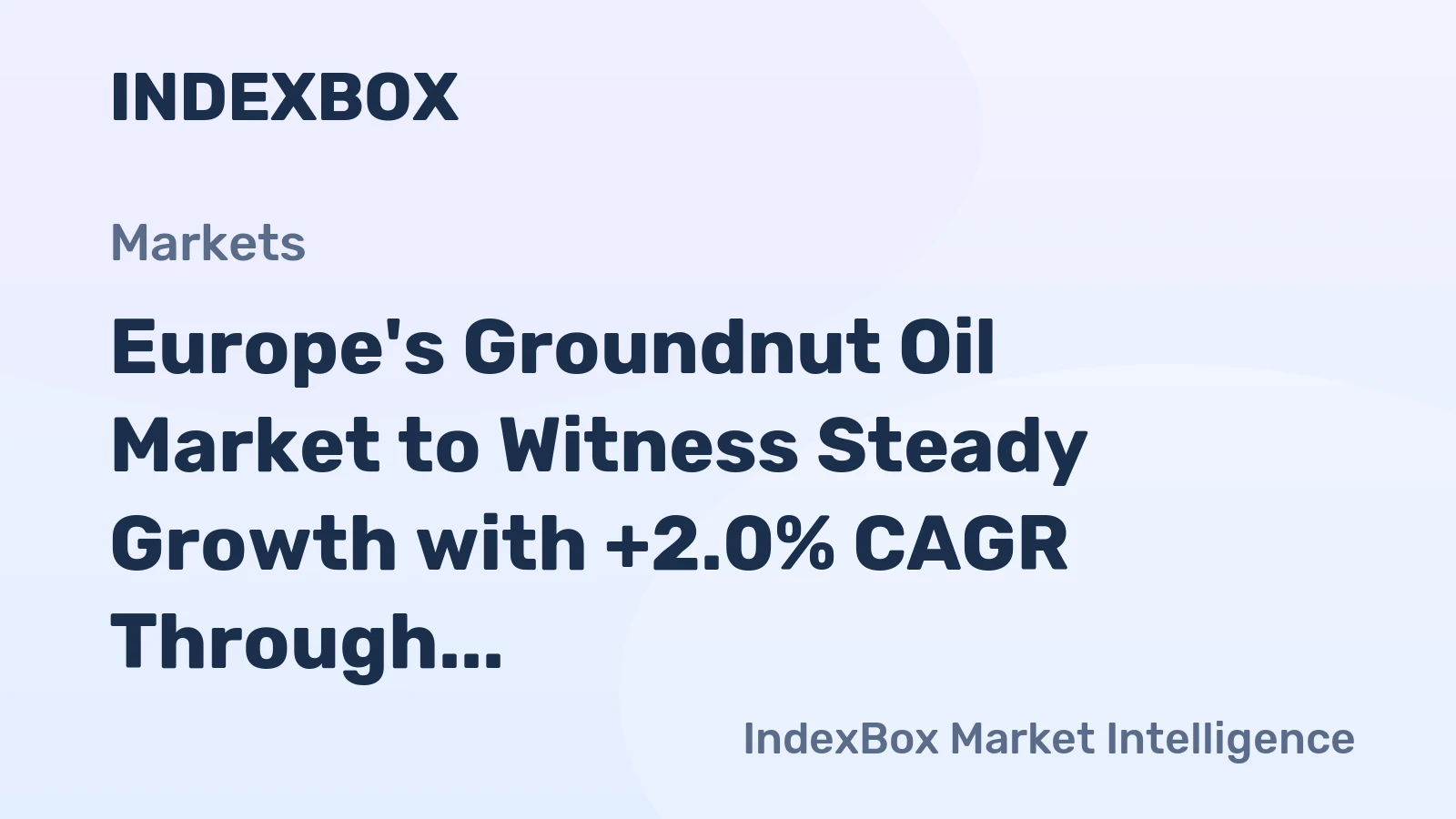 Europe's Groundnut Oil Market to Witness Steady Growth with +2.0% CAGR Through 2035, Reaching $316M in Value