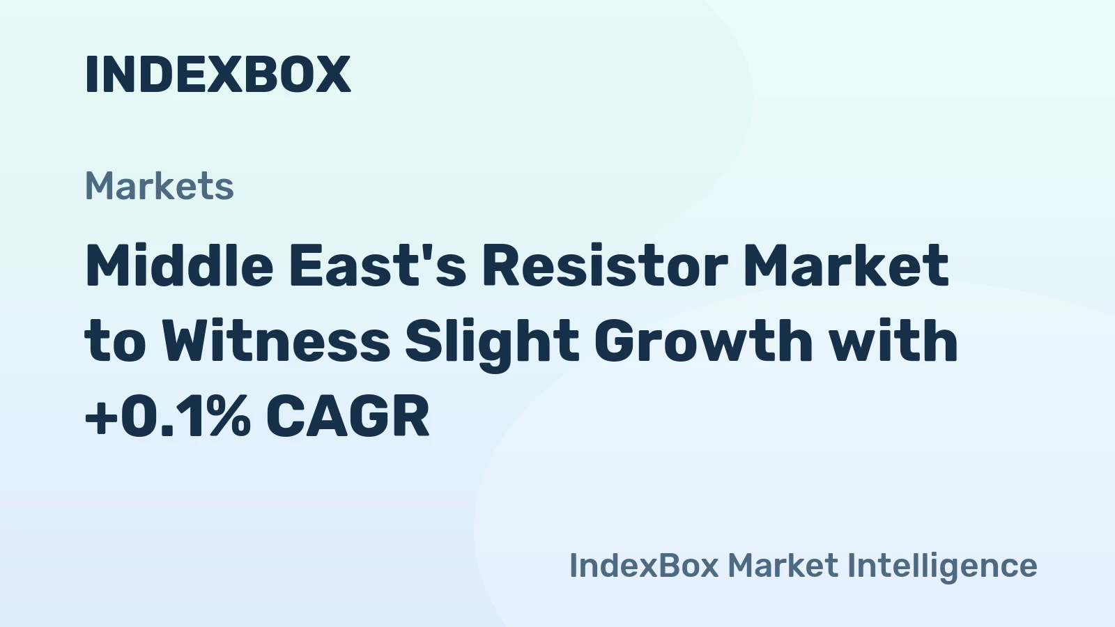 Middle East's Resistor Market to Witness Slight Growth with +0.1% CAGR