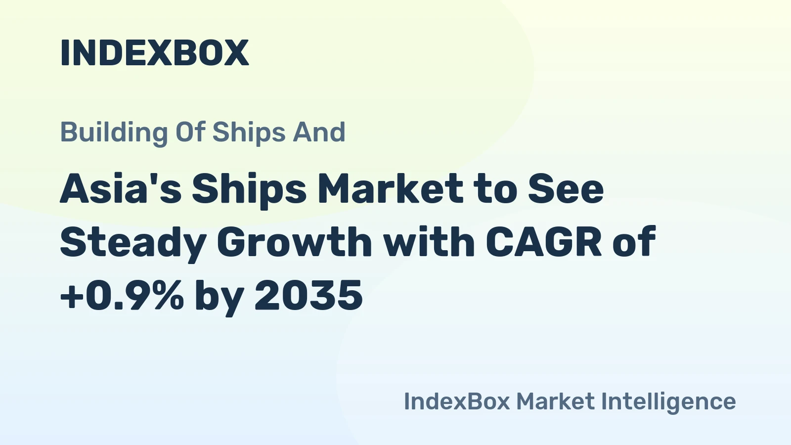 Asia's Ships Market to See Steady Growth with CAGR of +0.9% by 2035