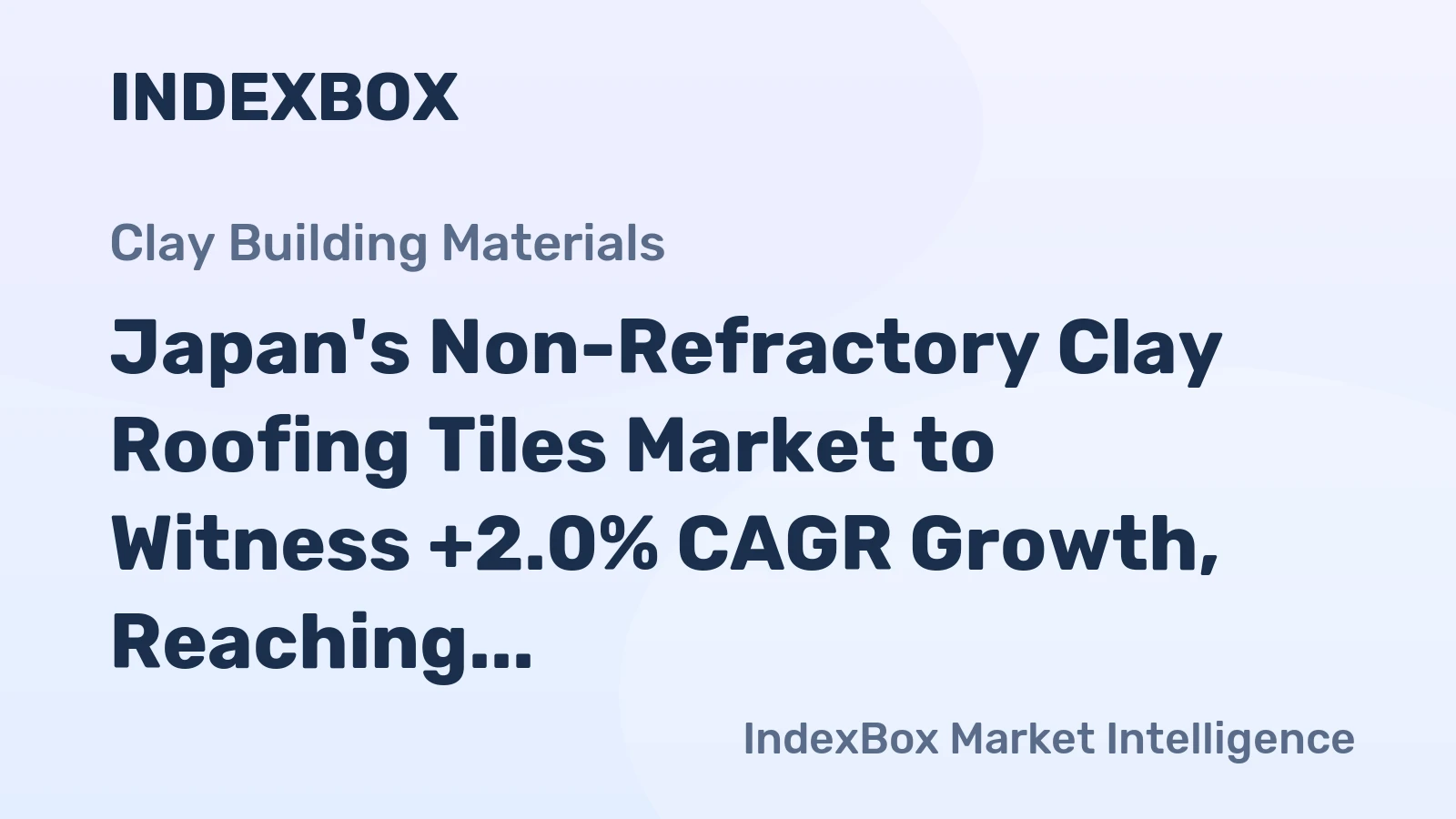 Japan's Non-Refractory Clay Roofing Tiles Market to Witness +2.0% CAGR Growth, Reaching 331M Units by 2035