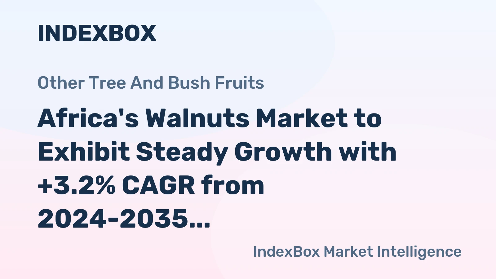 Africa's Walnuts Market to Exhibit Steady Growth with +3.2% CAGR from 2024-2035, Reaching $777M by End of Period