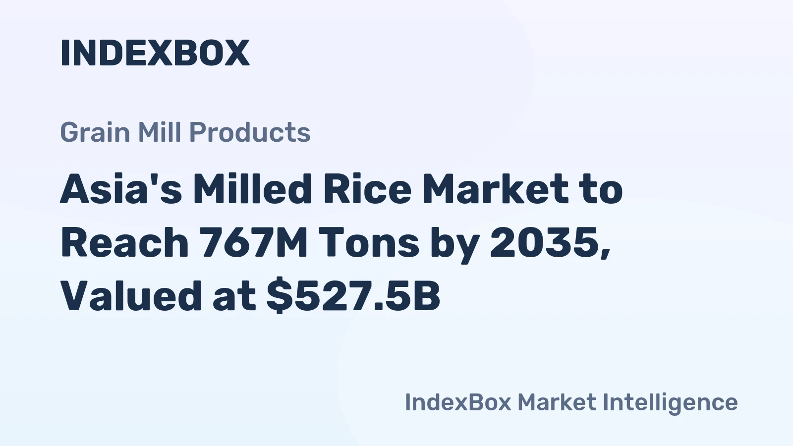 Asia's Milled Rice Market to Reach 767M Tons by 2035, Valued at $527.5B