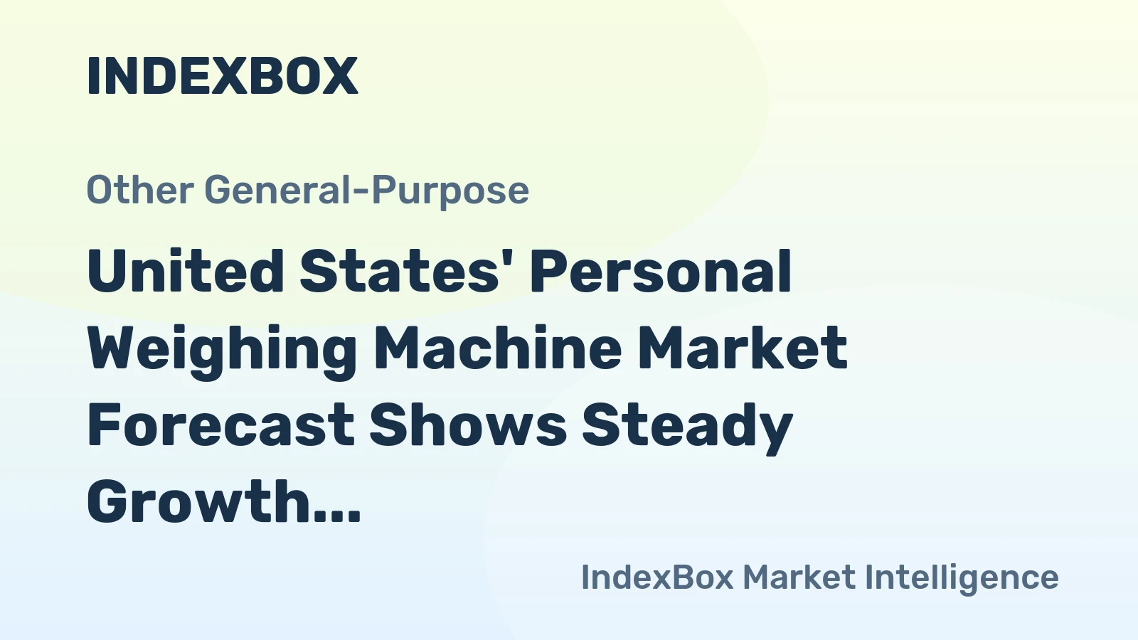 United States' Personal Weighing Machine Market Forecast Shows Steady Growth With 3.0% CAGR Through 2035