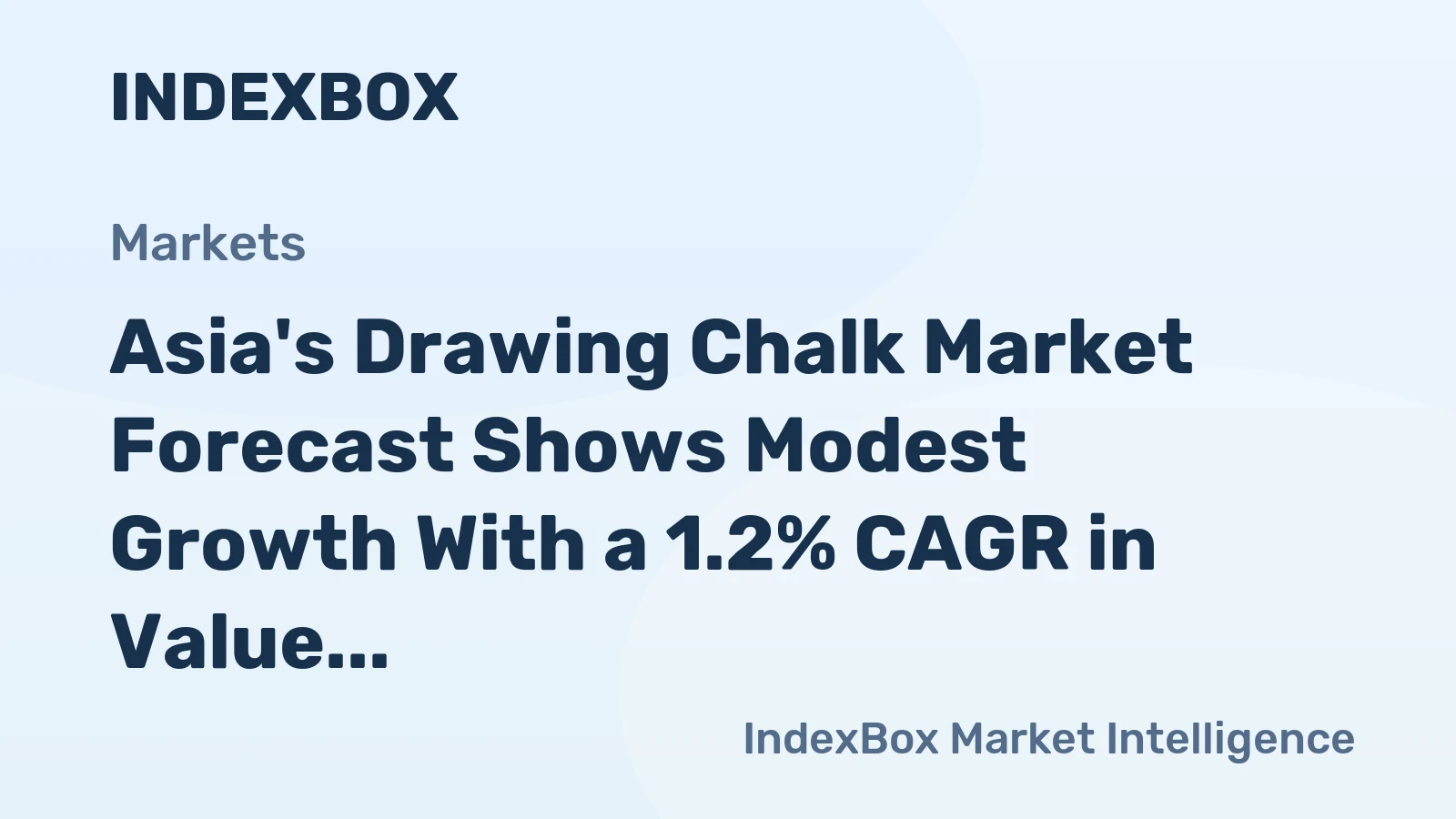 Asia's Drawing Chalk Market Forecast Shows Modest Growth With a 1.2% CAGR in Value Through 2035
