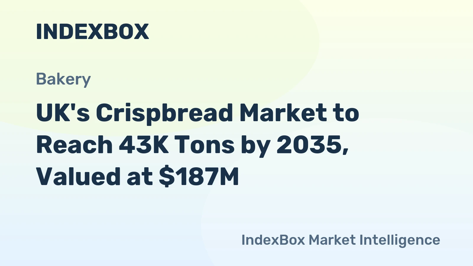 UK's Crispbread Market to Reach 43K Tons by 2035, Valued at $187M