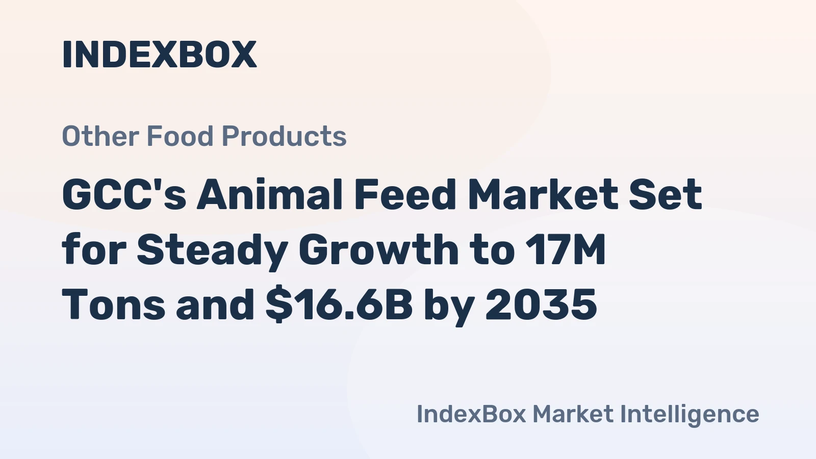 GCC's Animal Feed Market Set for Steady Growth to 17M Tons and $16.6B by 2035