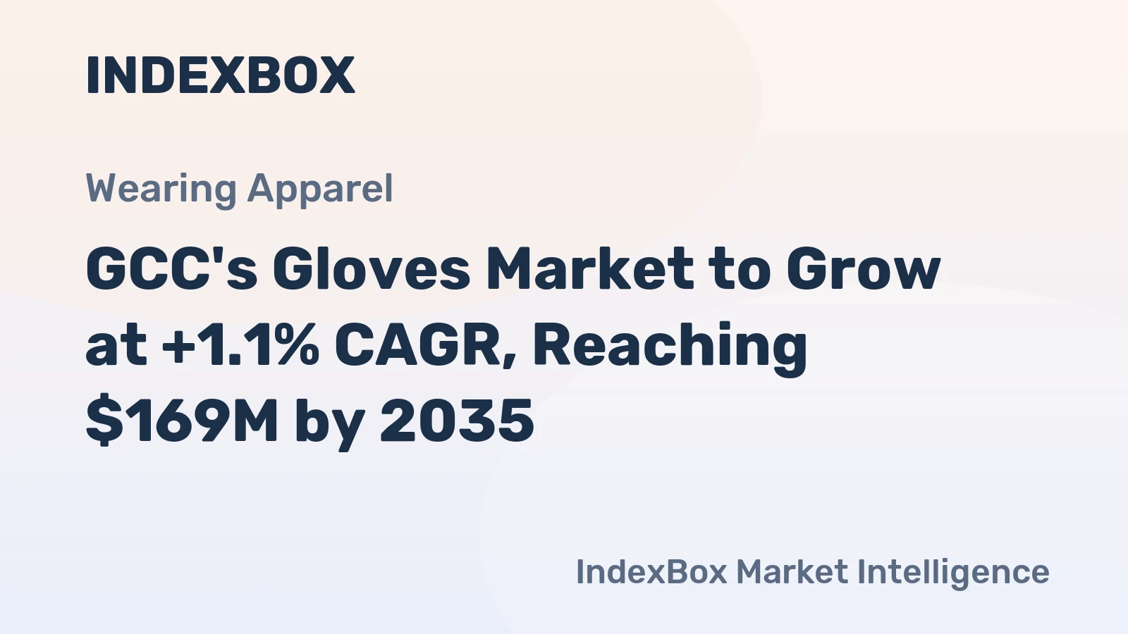 GCC's Gloves Market to Grow at +1.1% CAGR, Reaching $169M by 2035