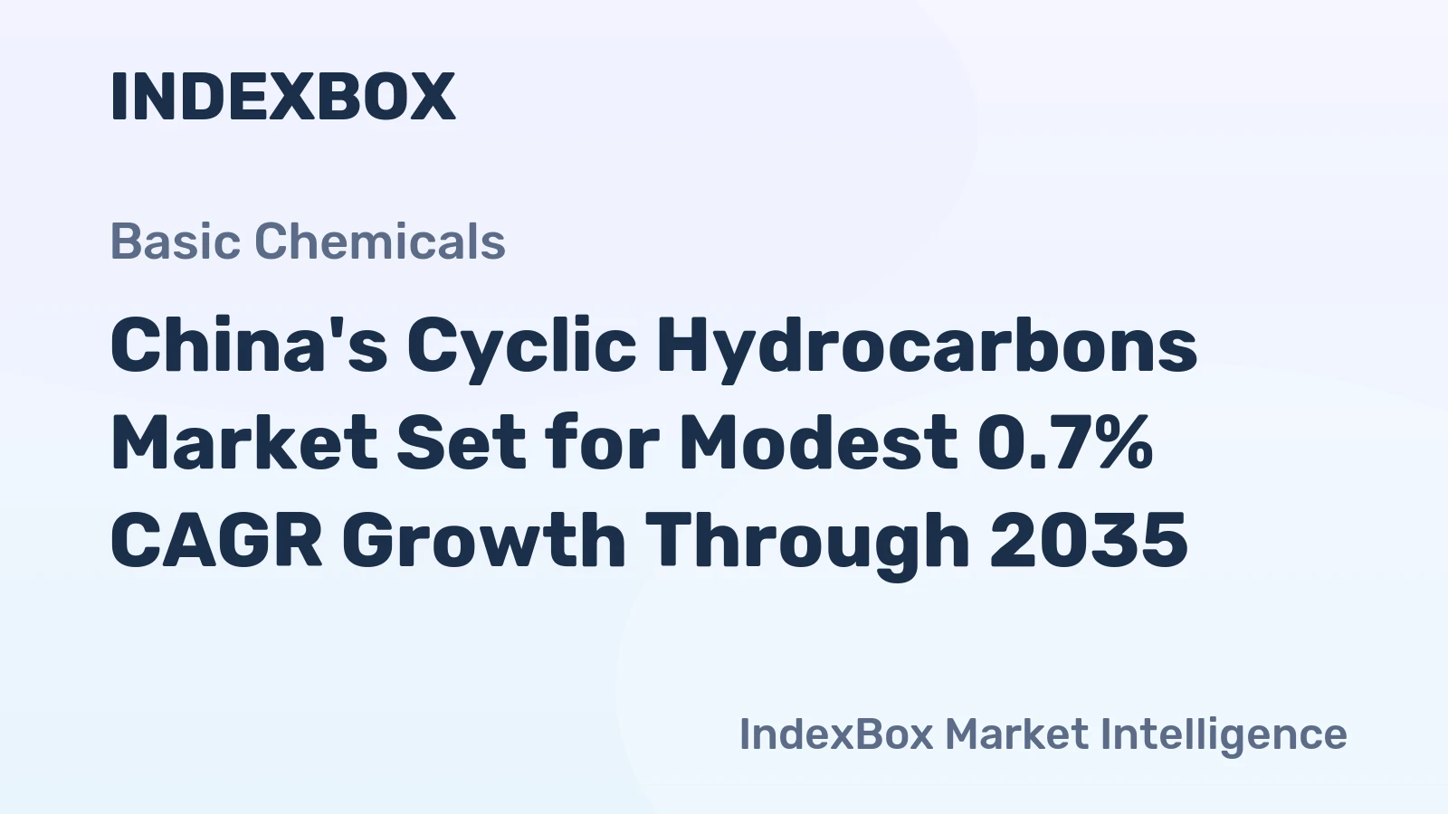 China's Cyclic Hydrocarbons Market Set for Modest 0.7% CAGR Growth Through 2035