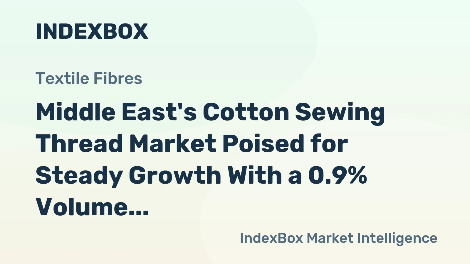 Middle East's Cotton Sewing Thread Market Poised for Steady Growth With a 0.9% Volume CAGR Through 2035