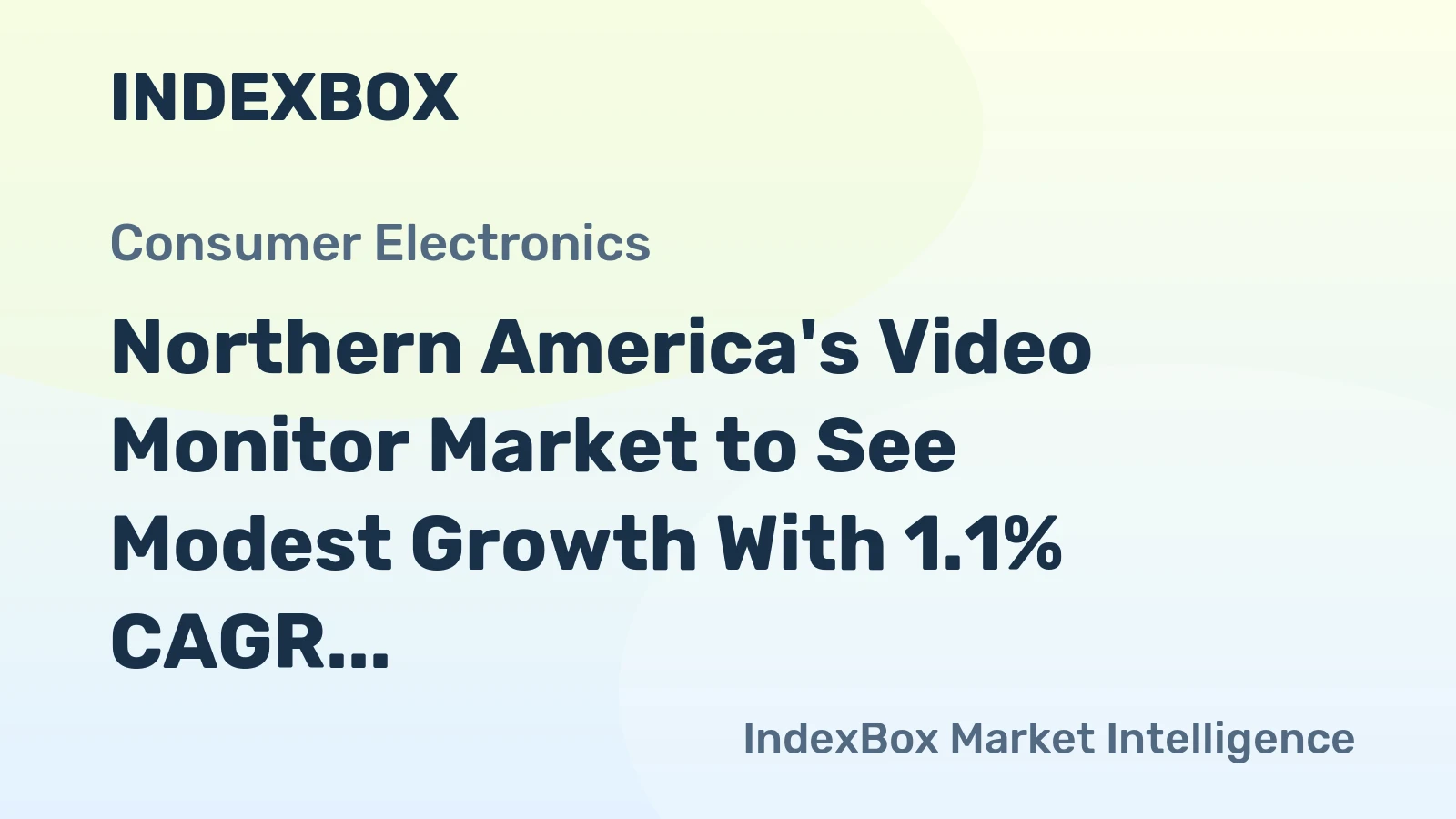 Northern America's Video Monitor Market to See Modest Growth With 1.1% CAGR Through 2035