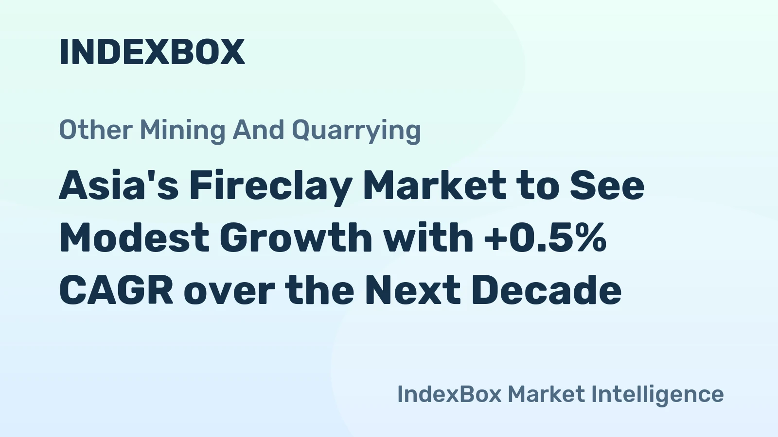 Asia's Fireclay Market to See Modest Growth with +0.5% CAGR over the Next Decade