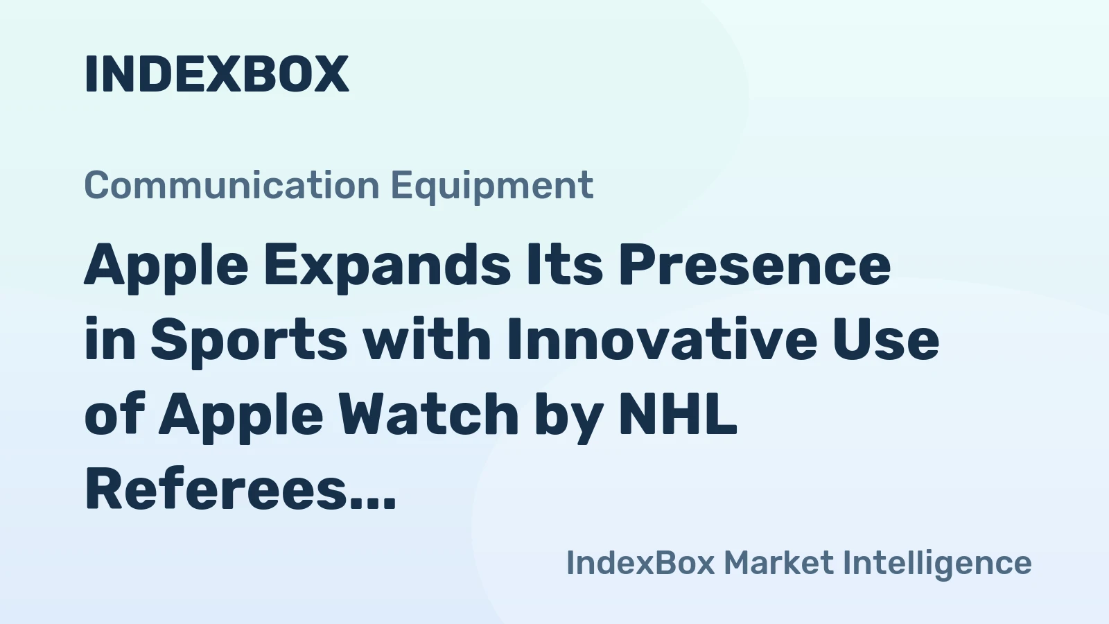 Apple Expands Its Presence in Sports with Innovative Use of Apple Watch by NHL Referees