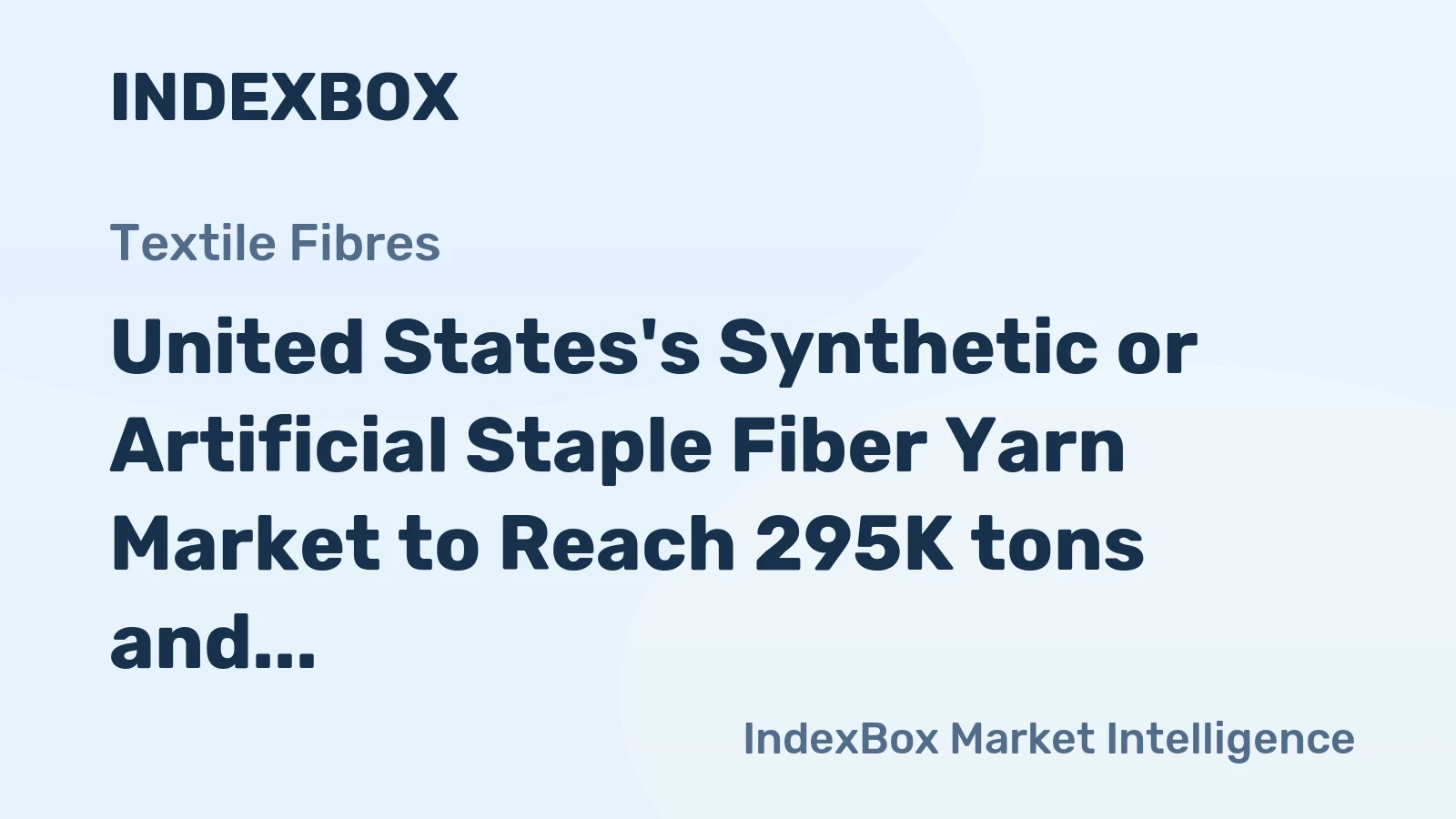 United States's Synthetic or Artificial Staple Fiber Yarn Market to Reach 295K tons and $992M by 2035