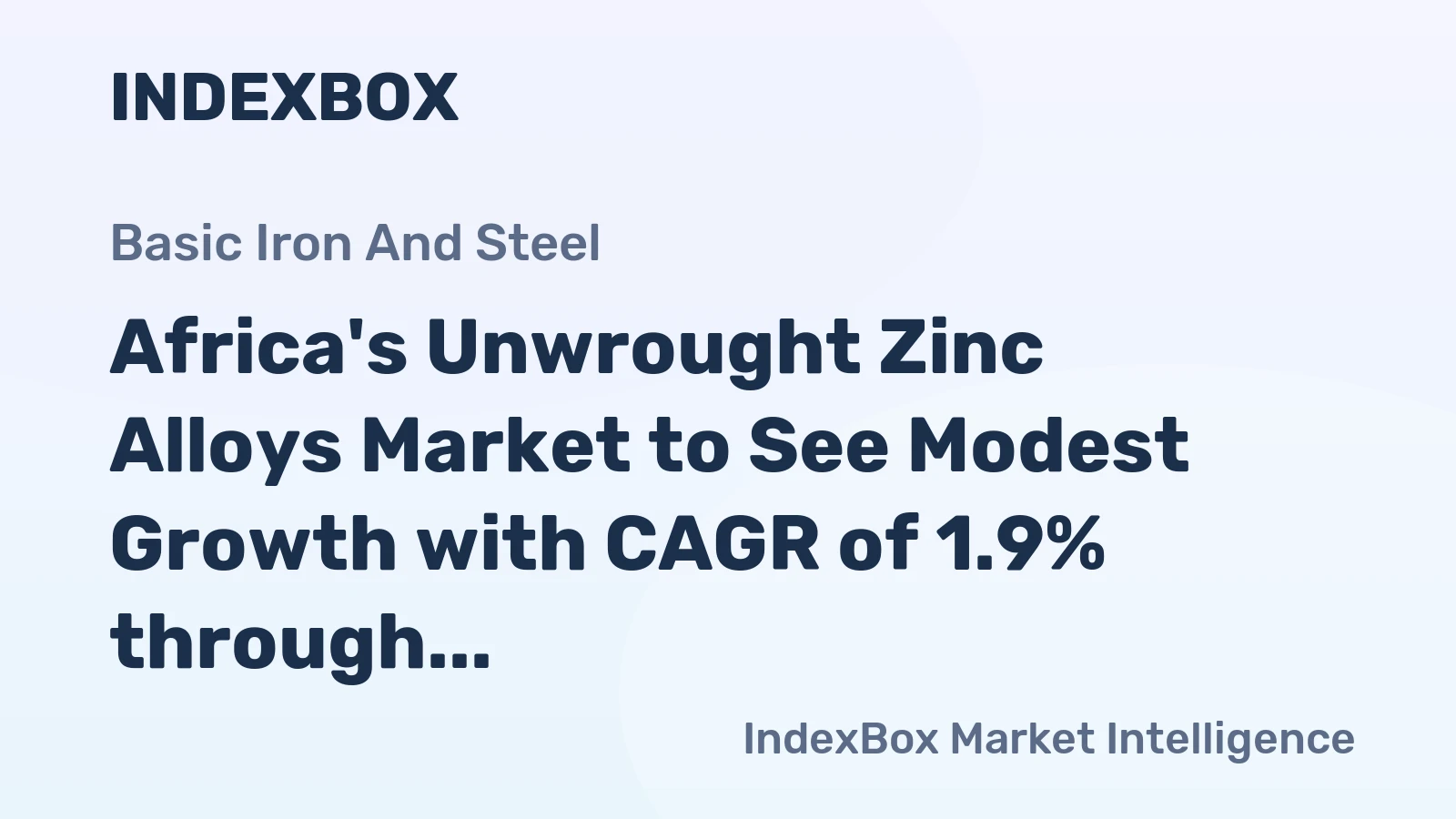 Africa's Unwrought Zinc Alloys Market to See Modest Growth with CAGR of 1.9% through 2035