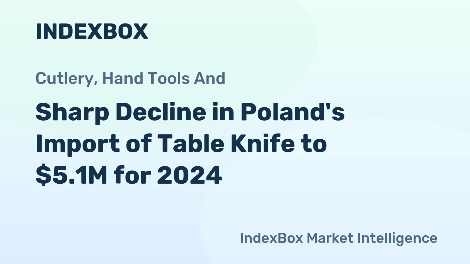 Sharp Decline in Poland's Import of Table Knife to $5.1M for 2024