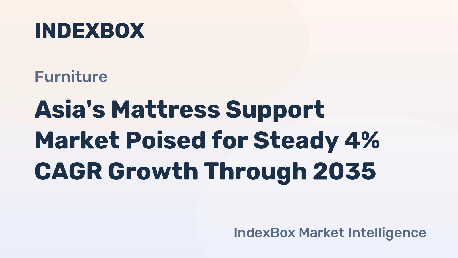 Asia's Mattress Support Market Poised for Steady 4% CAGR Growth Through 2035